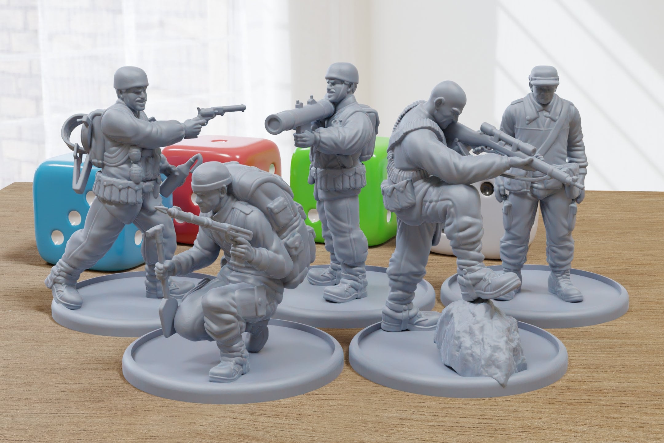 Commandos Unit Bravo - Modern / Historical Wargaming Miniatures for Ta