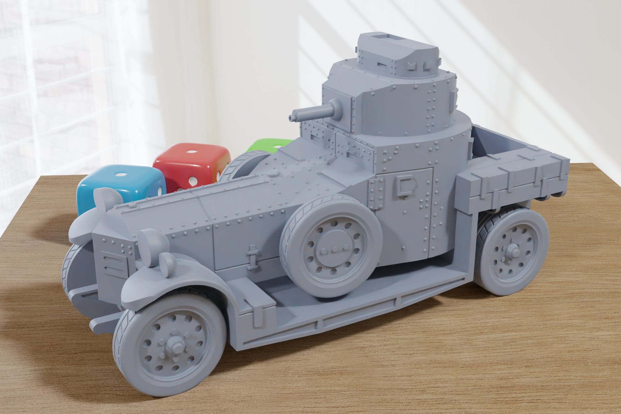 Rolls Royce Armored Car British WW2 Vehicle - 3D Resin Printed 28mm