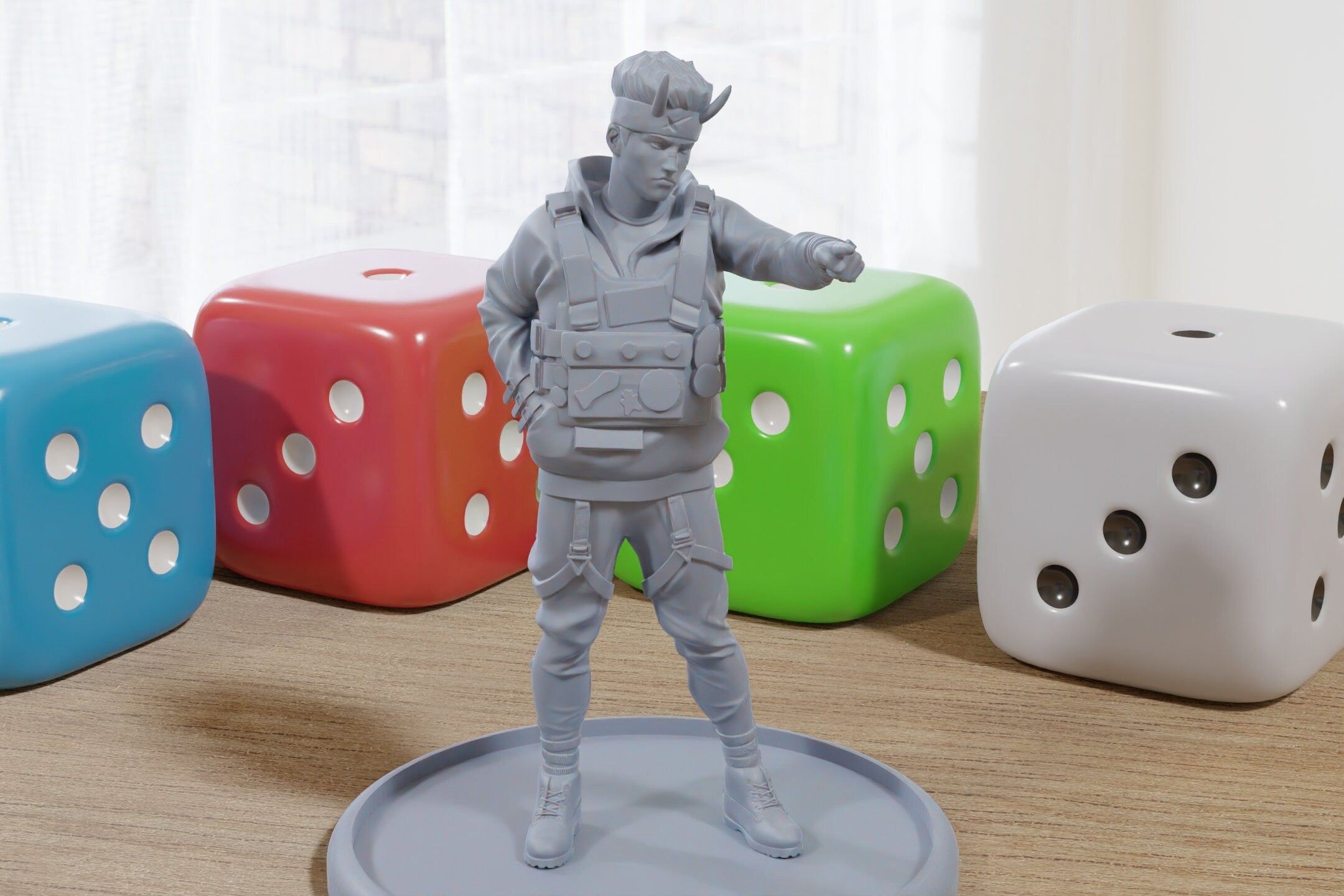 Taiga - 3D Printed Mini - Cyberpunk / Sci-Fi - Tabletop Miniature Warg