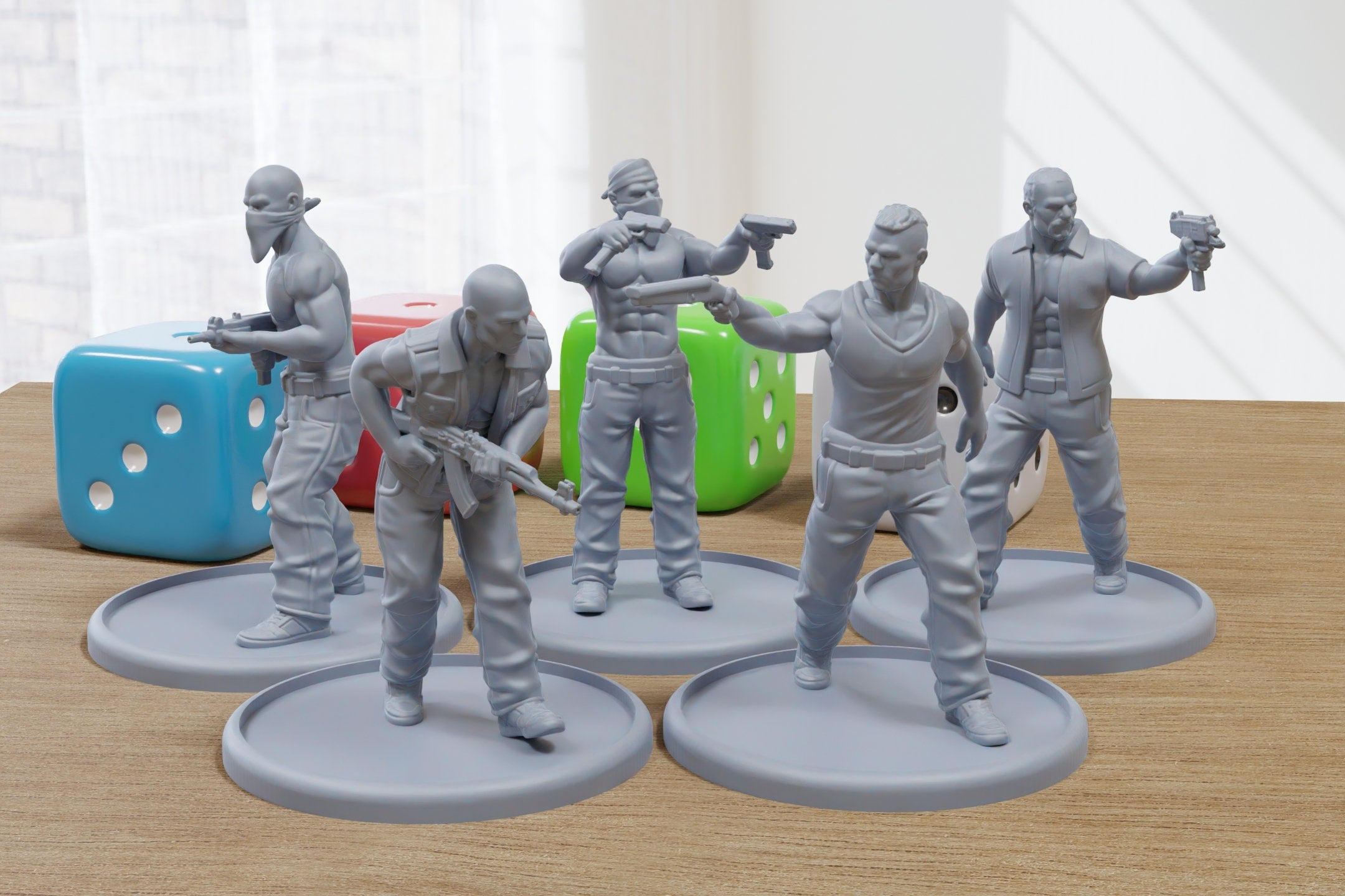 Street Gangsters - 3D Printed Minifigures for Modern Tabletop Wargamin
