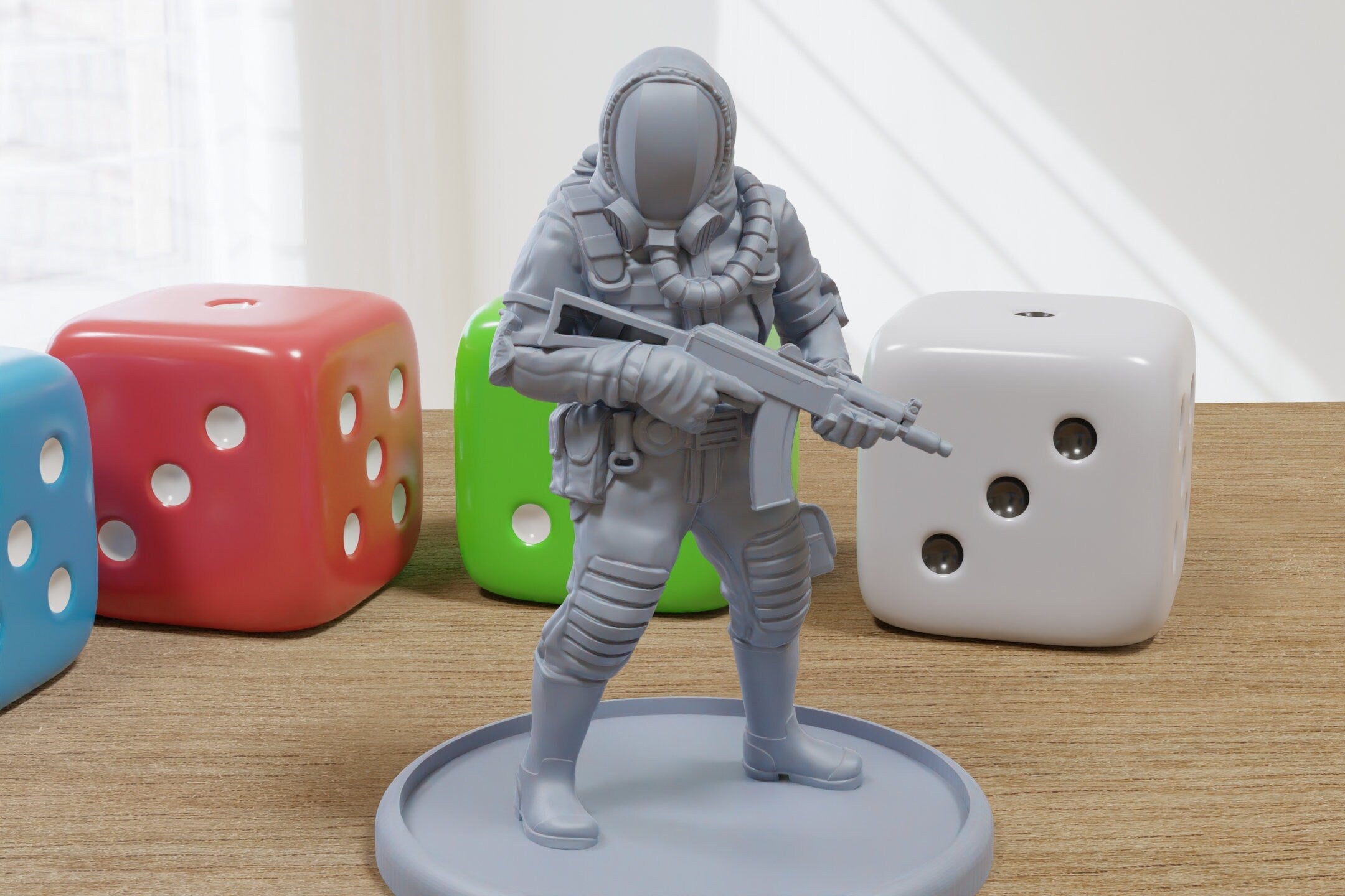 Zone Combat Researcher - 3D Printed Minifigure - Post Apocalyptic Mini