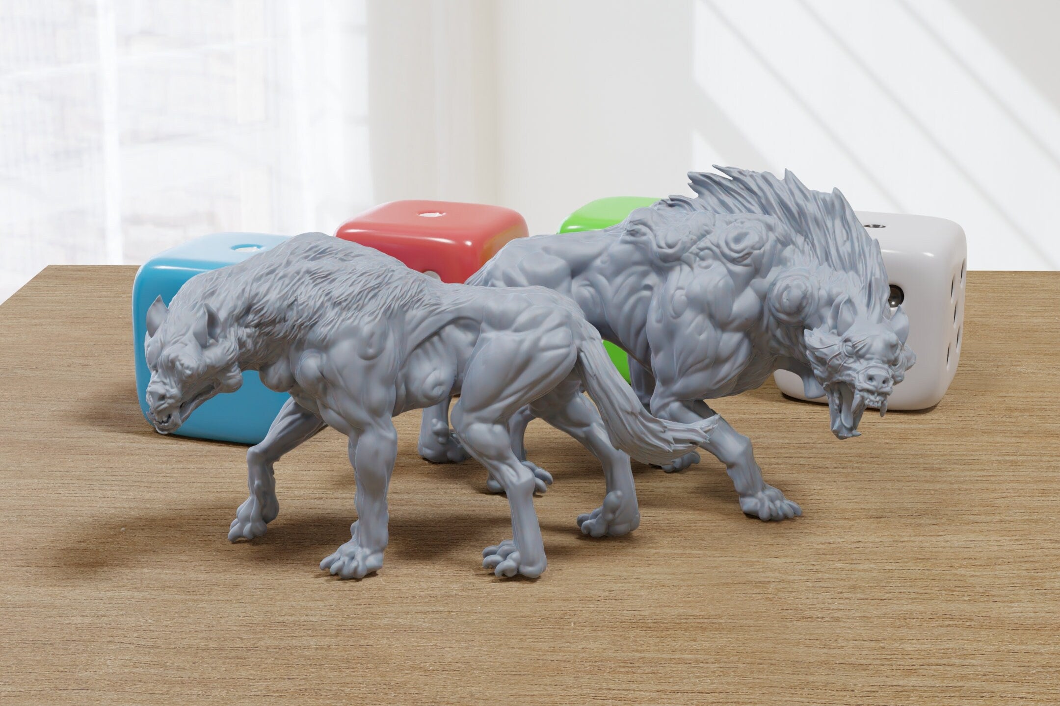 Zone Hunter Mutant - 3D Printed Minifigures - Post Apocalyptic Miniatu