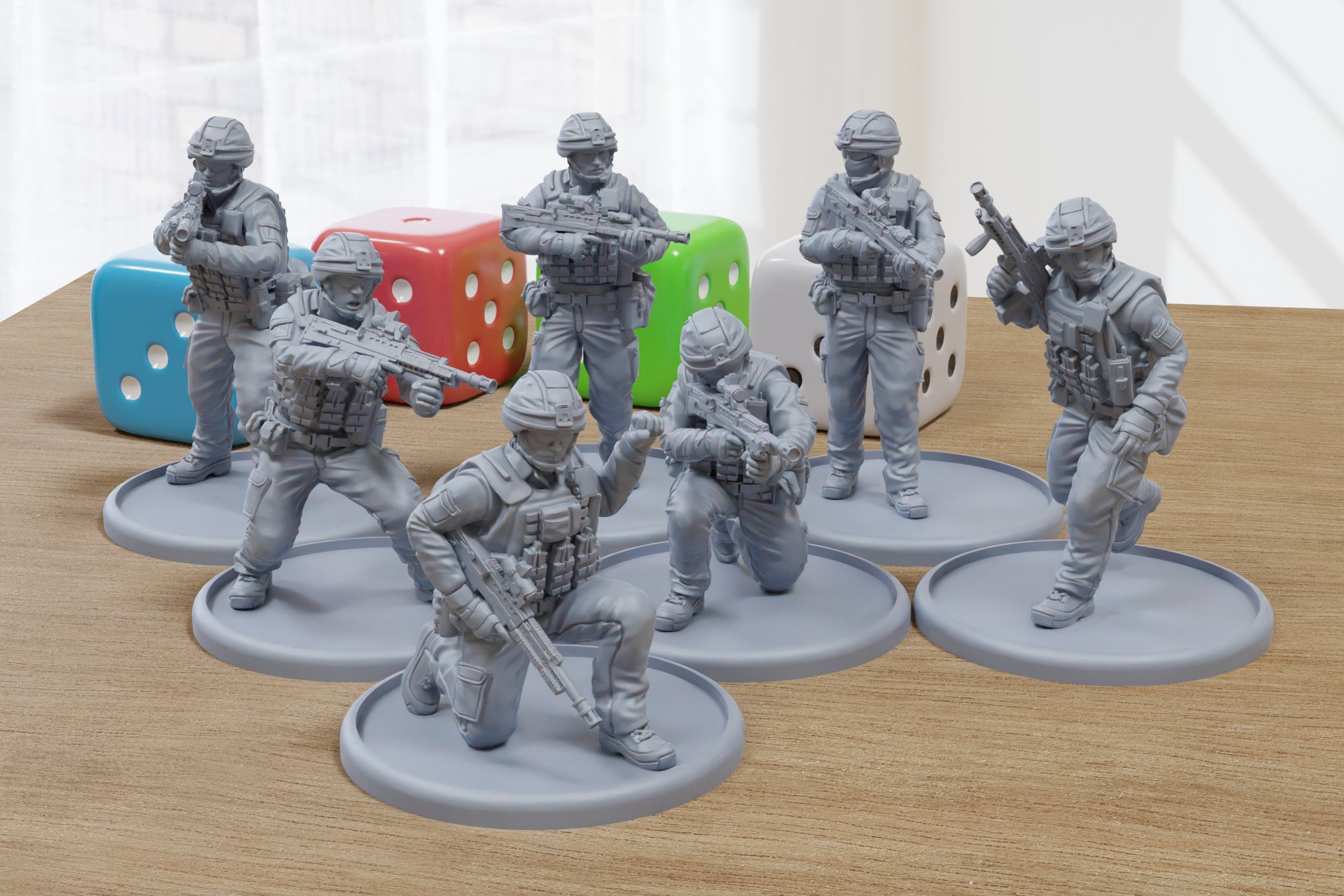 Modern British Infantry - 3D Printed Wargaming Miniatures for Tabletop