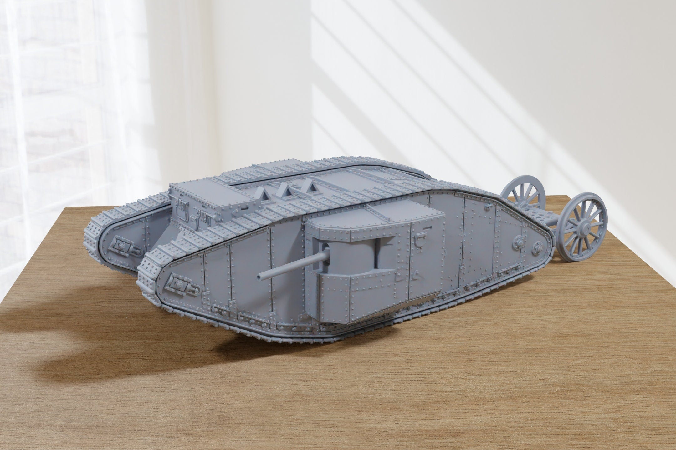 MARK I (male) British WW1 Tank - 3D Resin Printed 28mm / 20mm / 15mm M